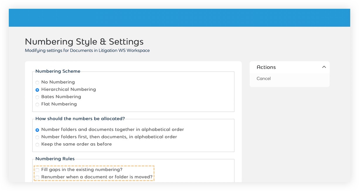 How To Set Up Numbering
